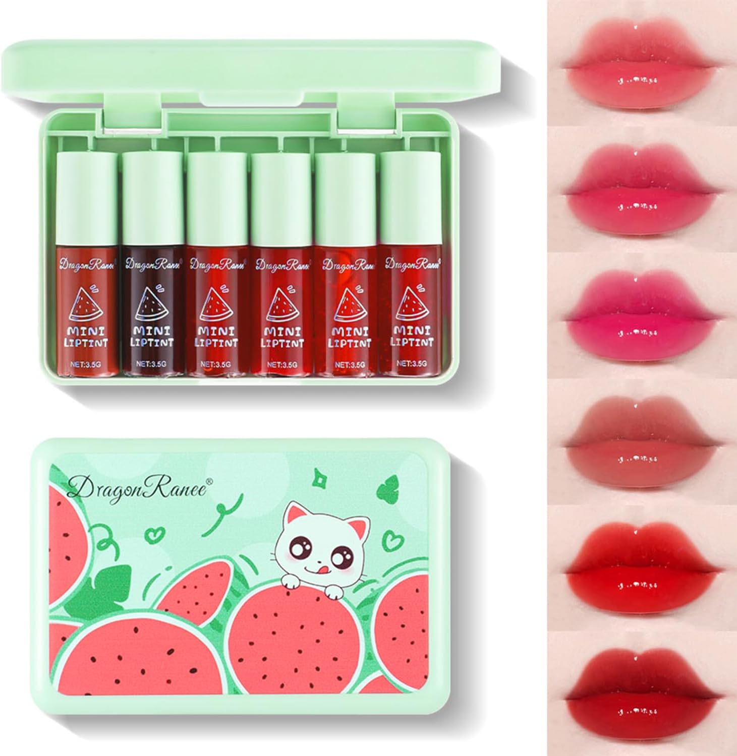 Amazon.com : 10 Colors Liquid Tint Stain,Korean Natural Moisturizing ...