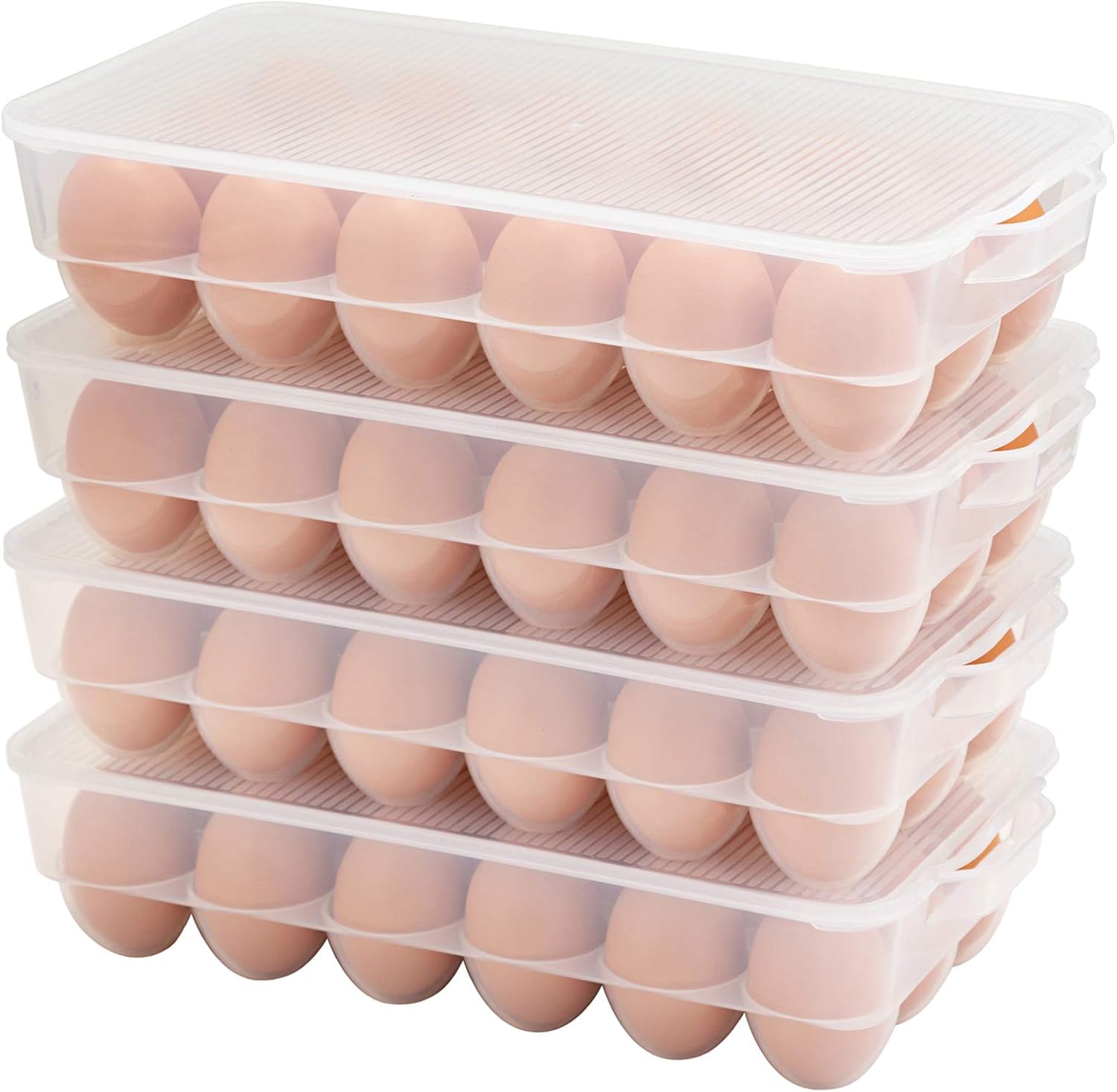 Amazon.com: Eslite Covered Egg Holder,Egg Storage for Refrigerator,Fits ...