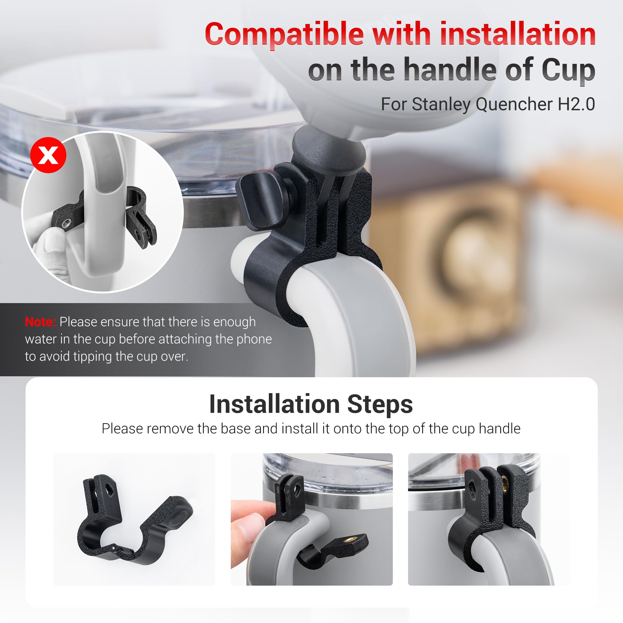 Snapklik.com : Magnetic Phone Holder For Stanley Quencher H20 ...