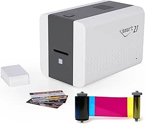 IDP SMART-21S ID Card Simplex Printer Kit with PC Only Software, 100 ...