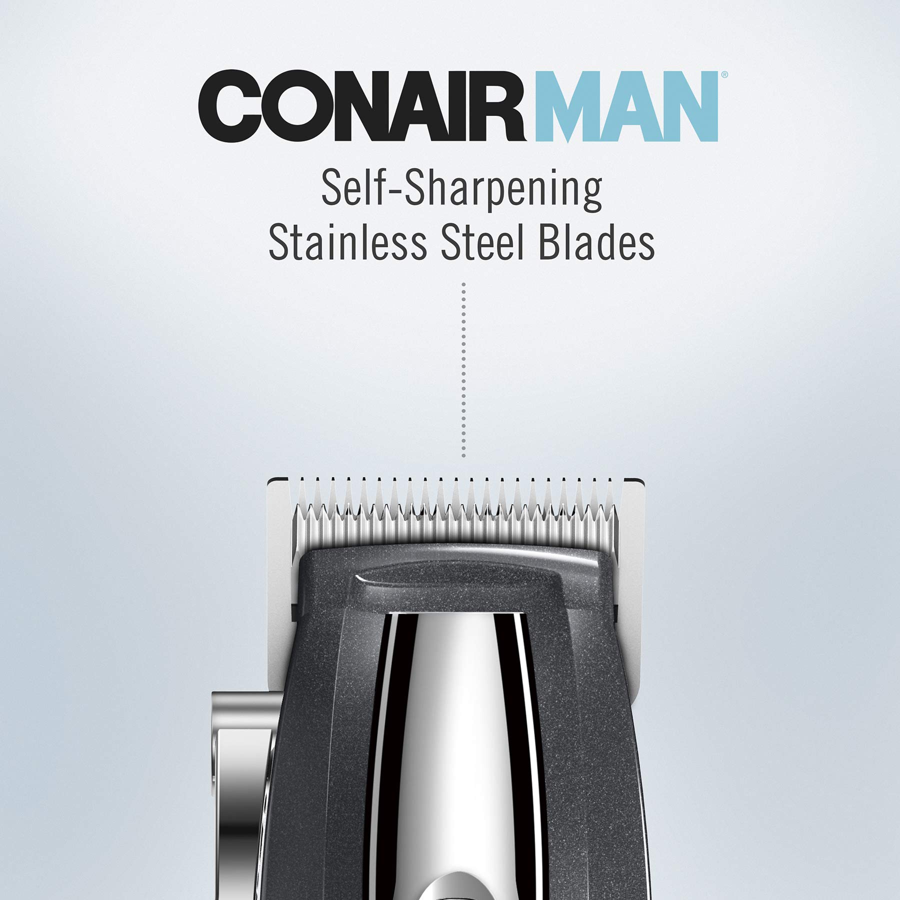 ConairMAN Hair Clippers for Men, 20-Piece Home Hair Cutting Kit with ...