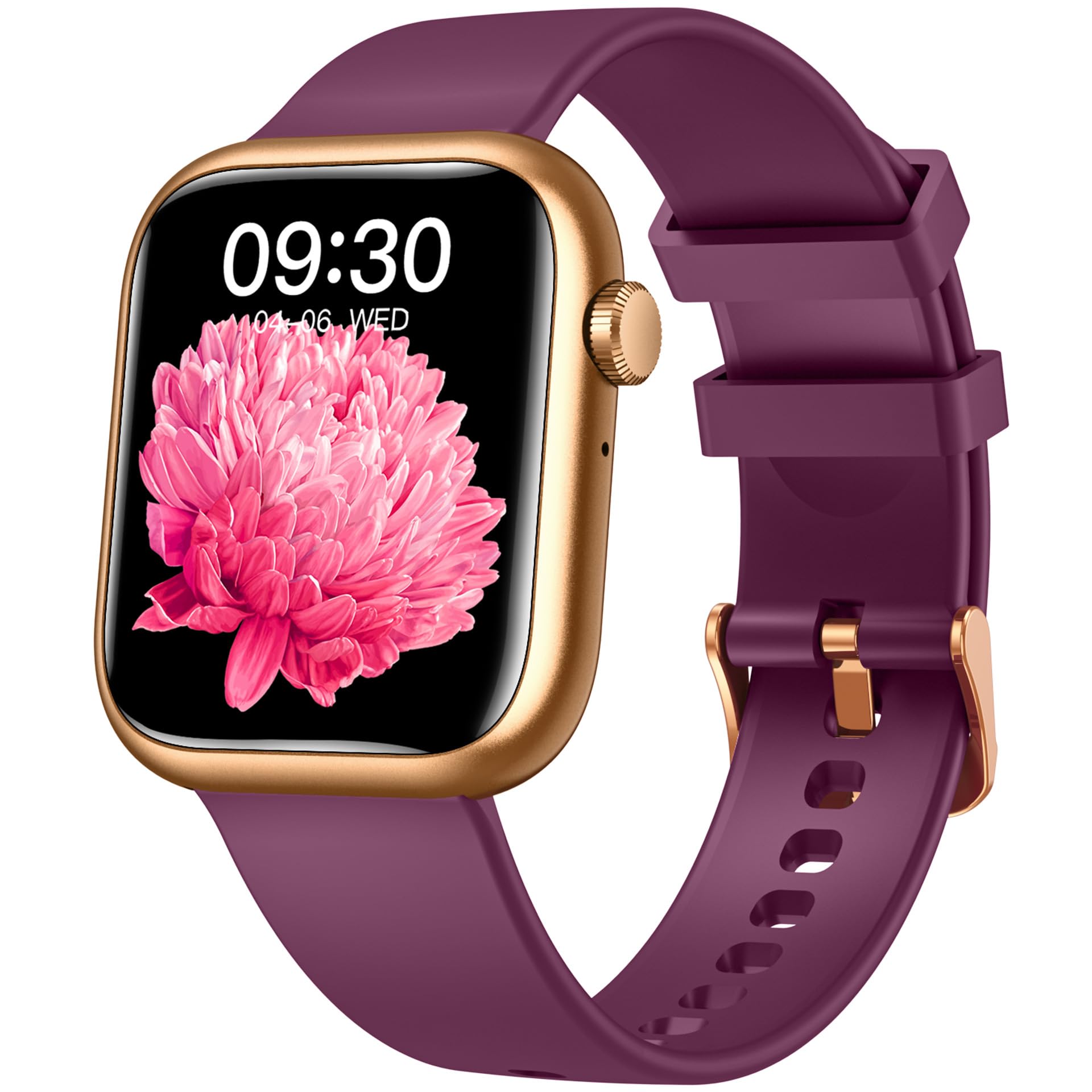 Amazon.com: Smartwatch for Women Android Fitness Tracker: Red Smart ...