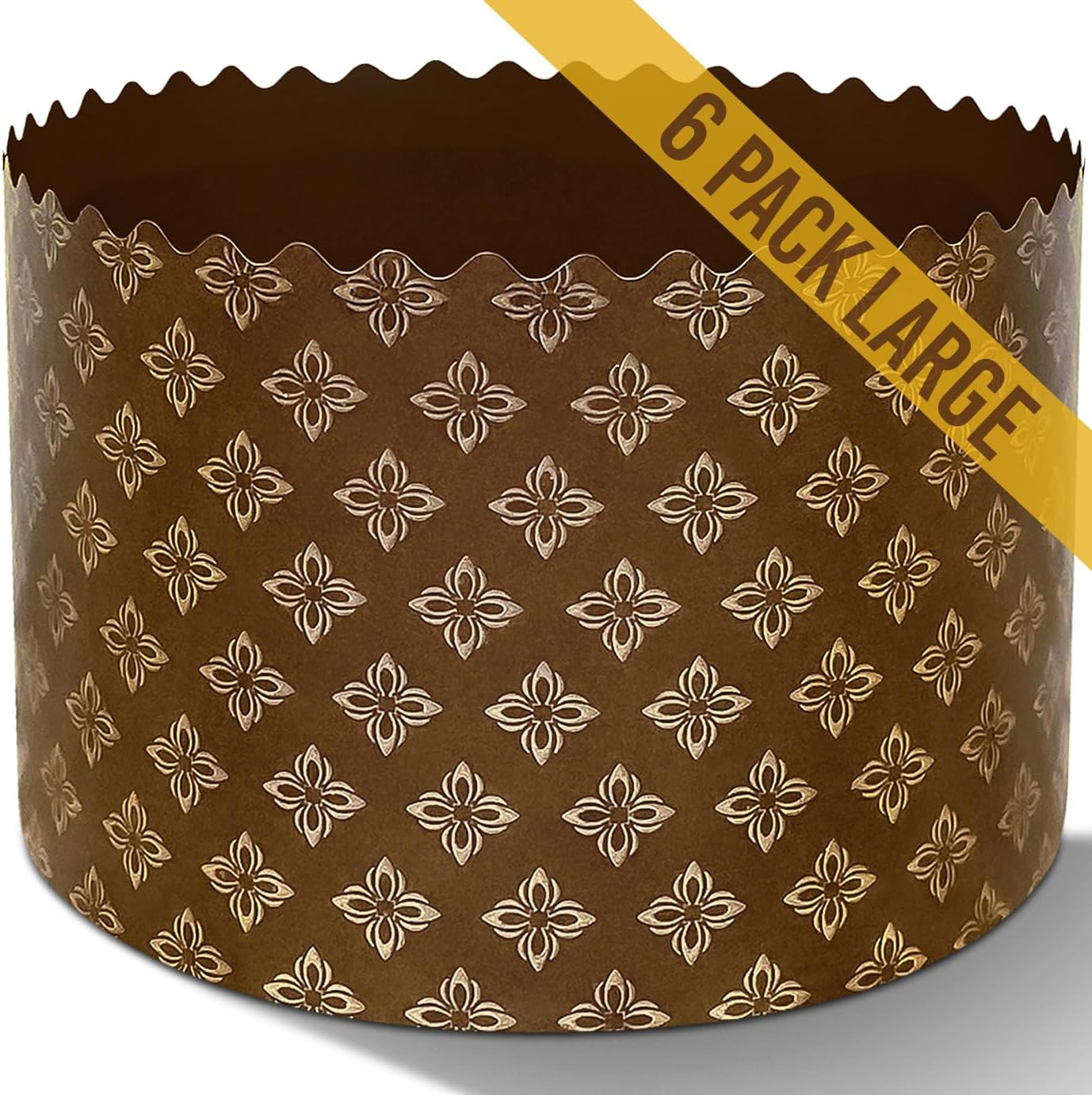 Amazon.com: Geborilma Panettone Paper Baking Molds - 1.6 Kg Traditional ...