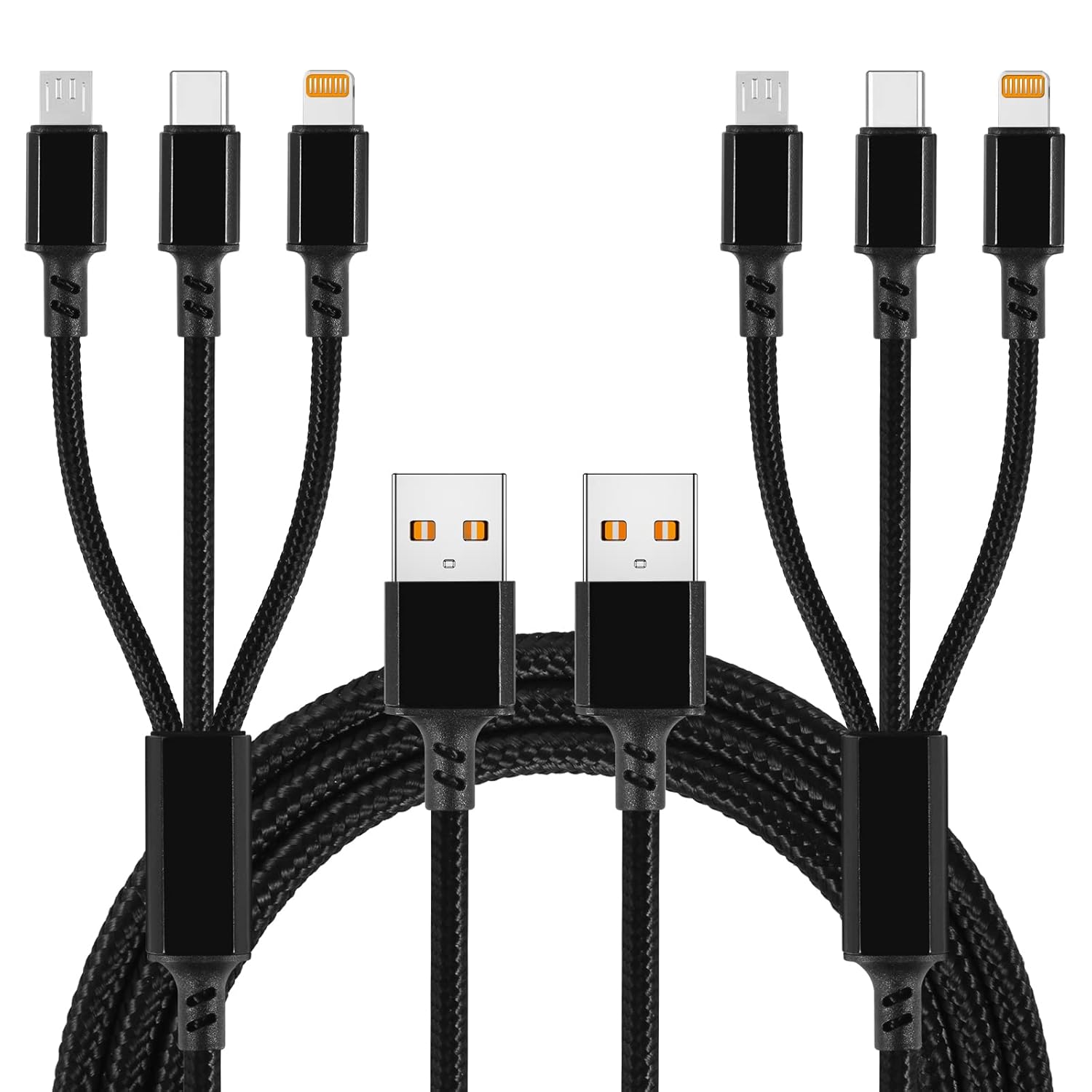 Amazon.com: bobosogo Multiple Charger Cable, 2Pack 4FT Multi Charging ...