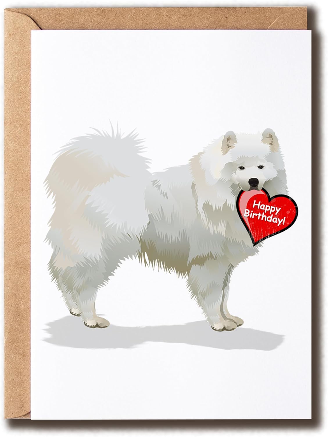 Amazon.com : SNHDesign Samoyed Birthday Card - Dog Lover, Unisex-Adults ...