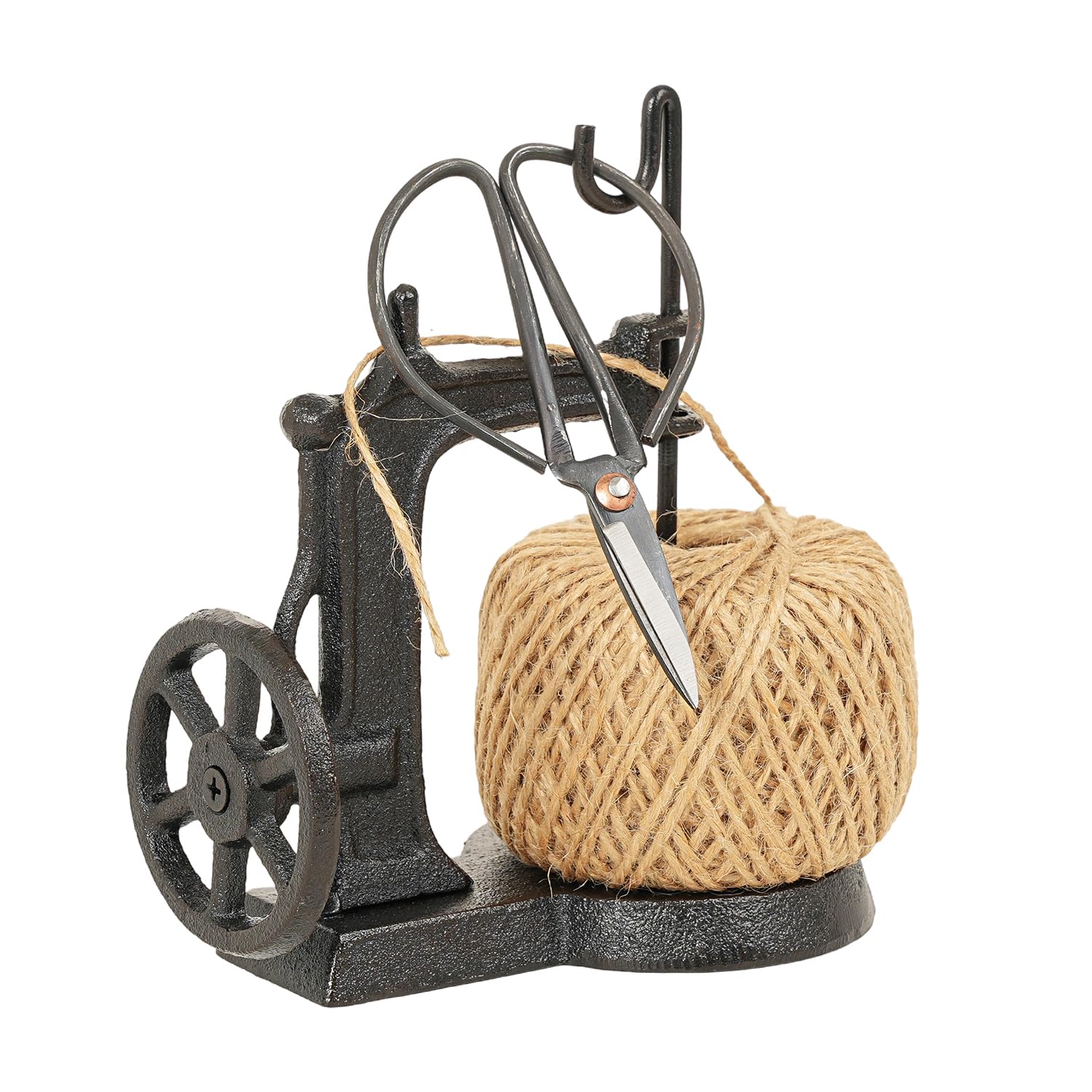 Amazon.com: Sungmor Cast Iron Twine Holder and Scissors Set, Vintage ...