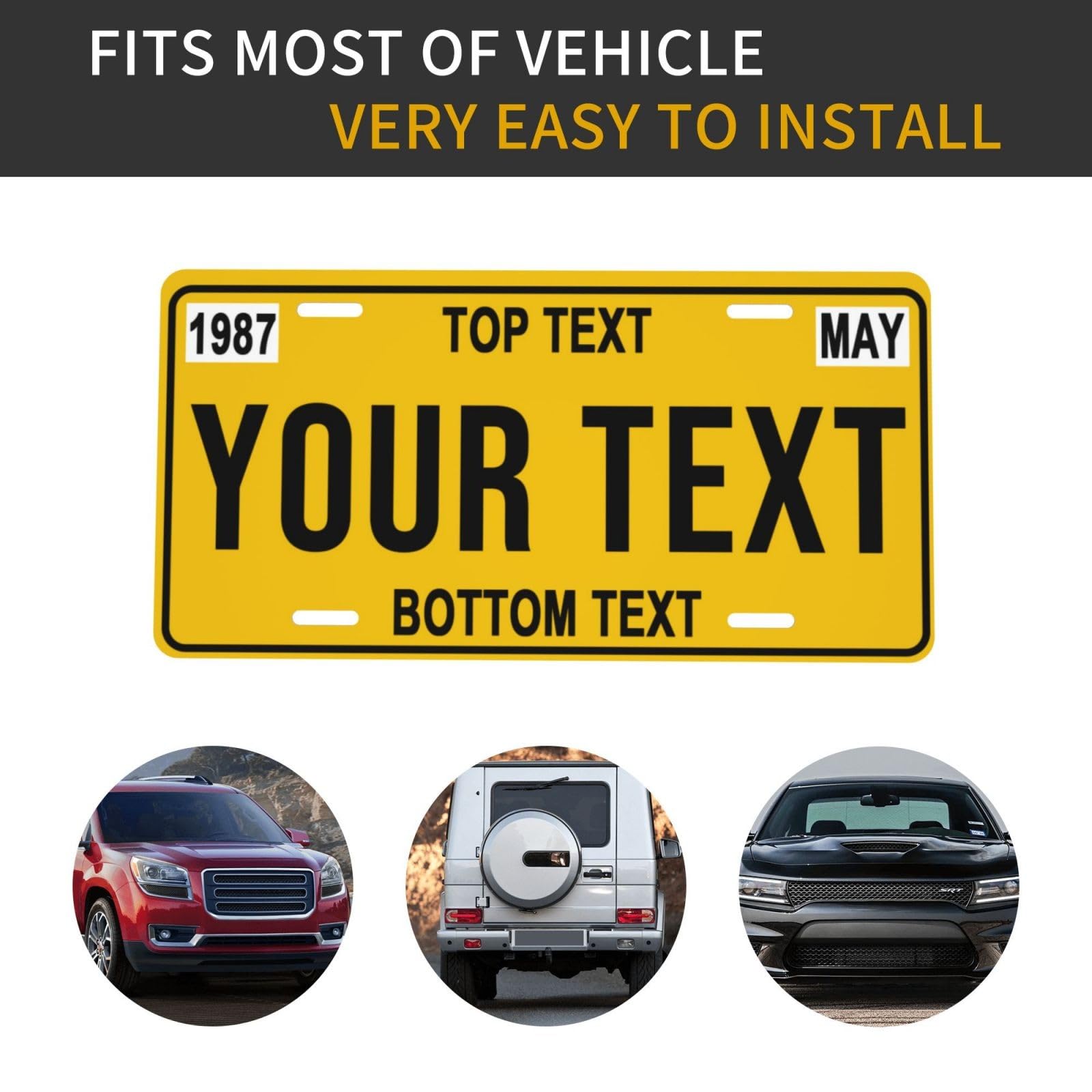 Personalized Front Plates Custom License Plate For Front Of Car