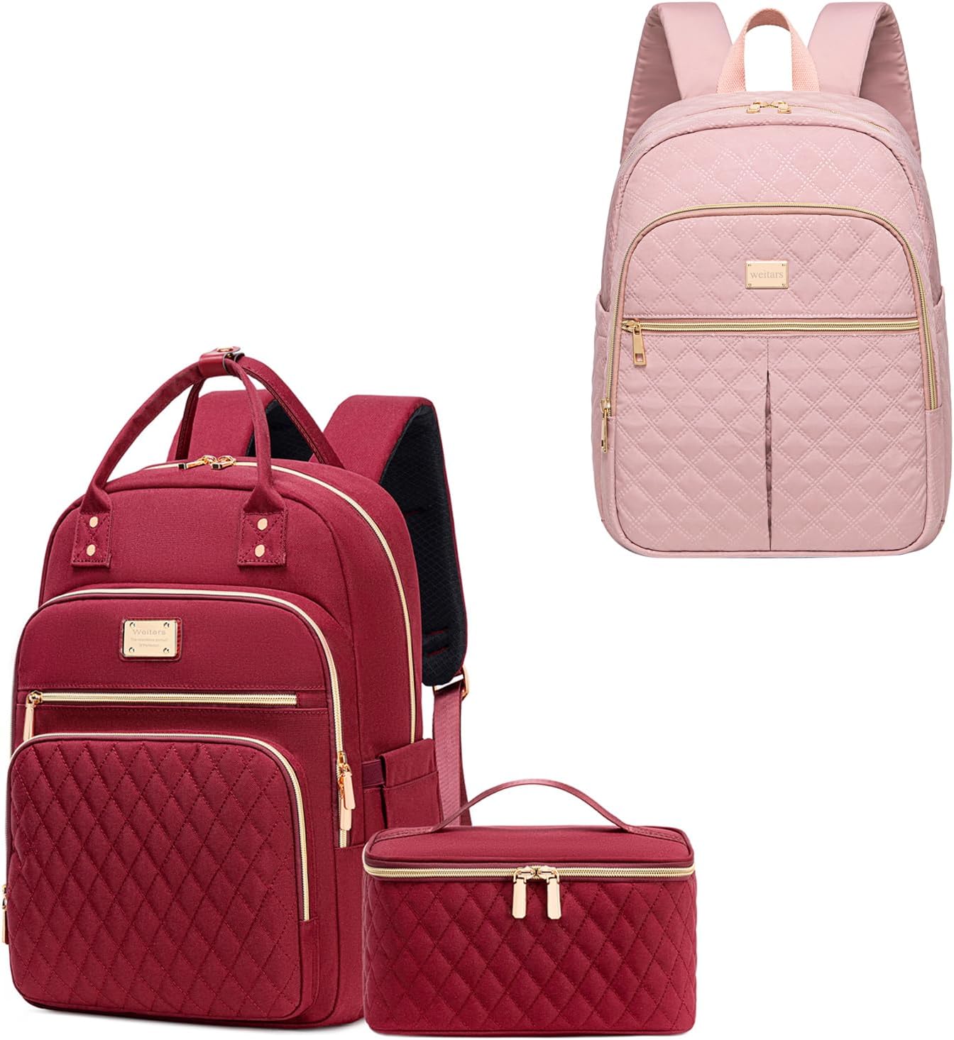 Amazon.com: Weitars Laptop Backpack With Lunch Box And Lunch Backpack ...