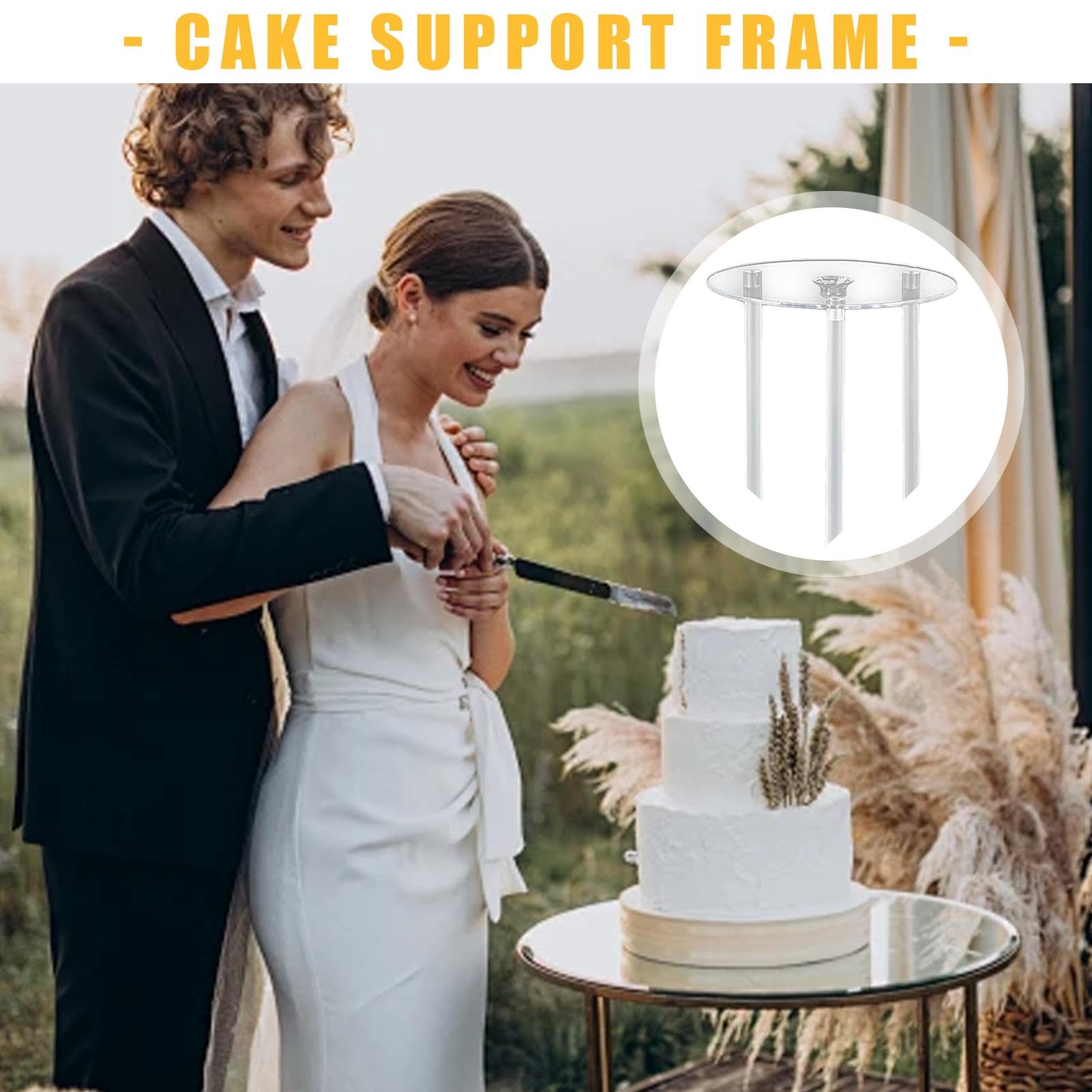 Wedding cake support structure | Honestweddingadvice.com