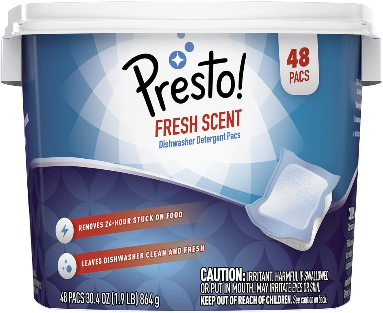Amazon.com: Amazon Brand - Presto! Premium Dishwasher Detergent Pacs ...