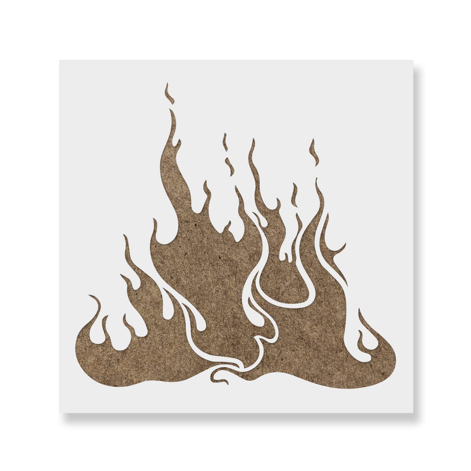 Amazon.com: Flames Stencil - Bonfire Stencil, Flame Stencils, Inferno ...