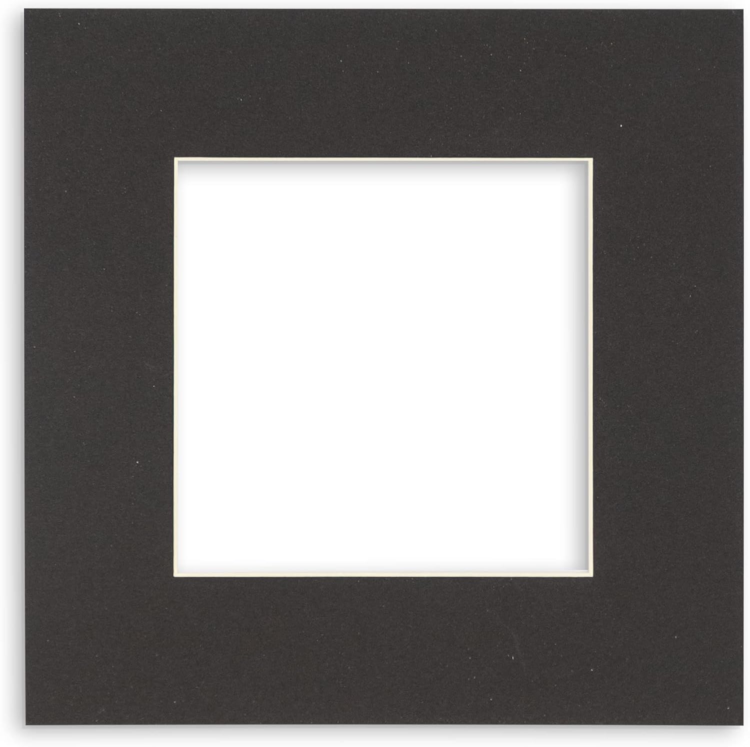 Amazon.com: 11x11 Mat Bevel Cut for 7x7 Photos - Precut Black Square ...