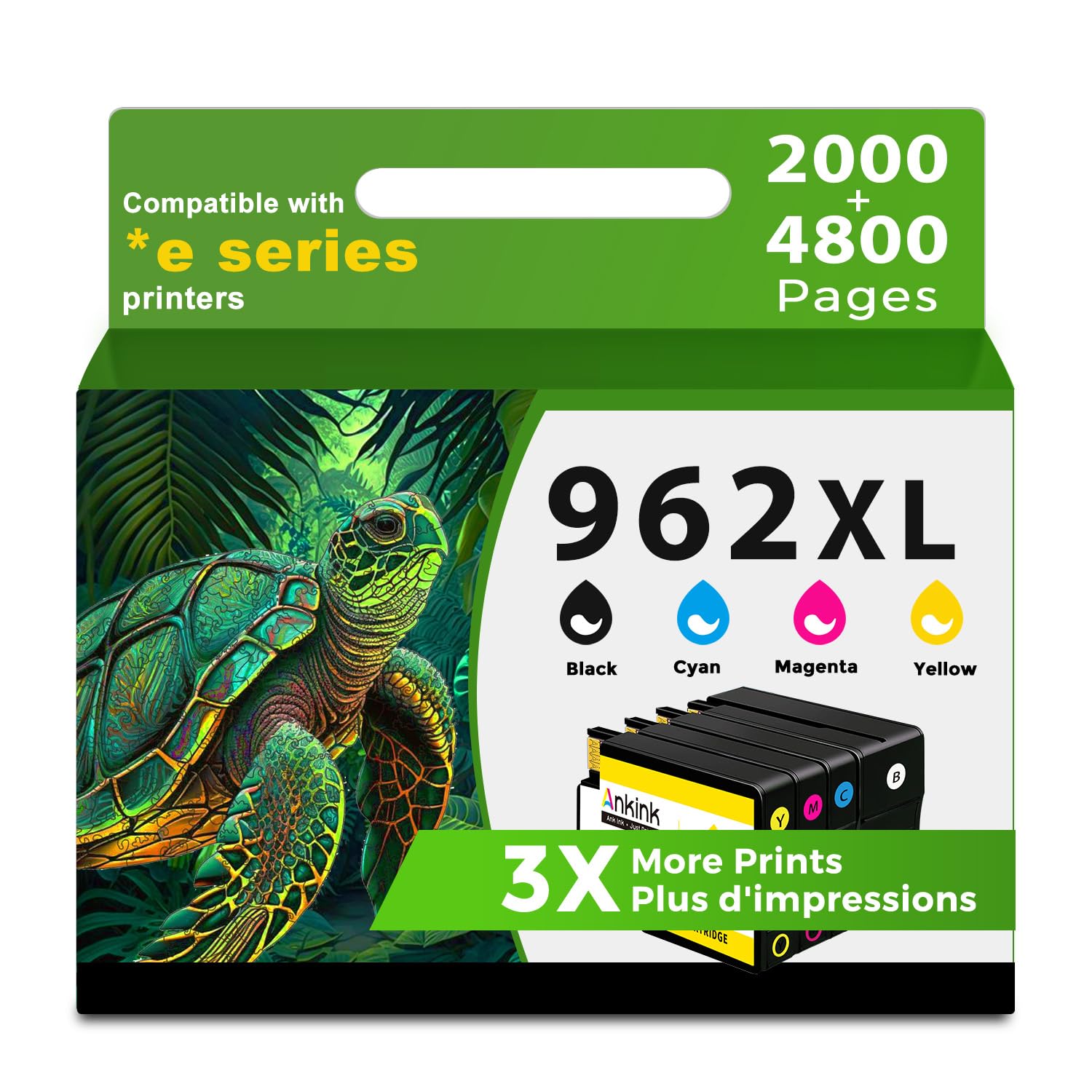 Amazon.com: 962XL Ink Cartridges Replacement for HP 962 XL 4 Combo Pack ...