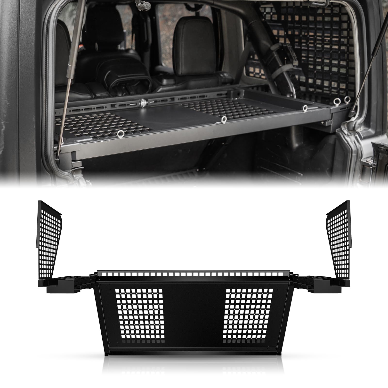 Amazon.com: TACMOLLE Rear Cargo Rack Basket - Trunk Interior Storage ...