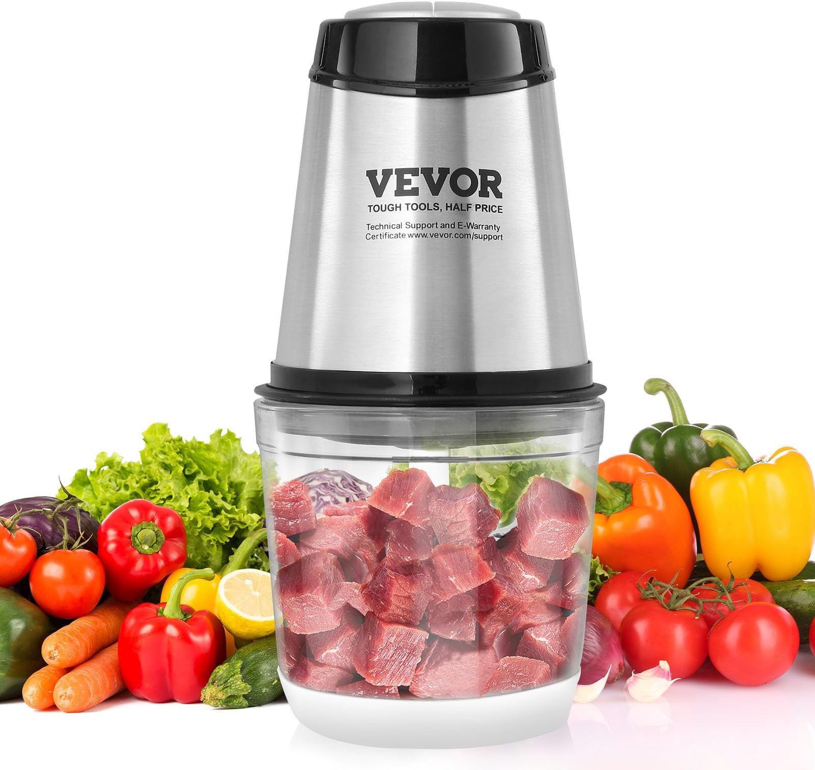 Amazon.com: Electric Food Chopper, 5-Cup Food Processor by Homeleader ...