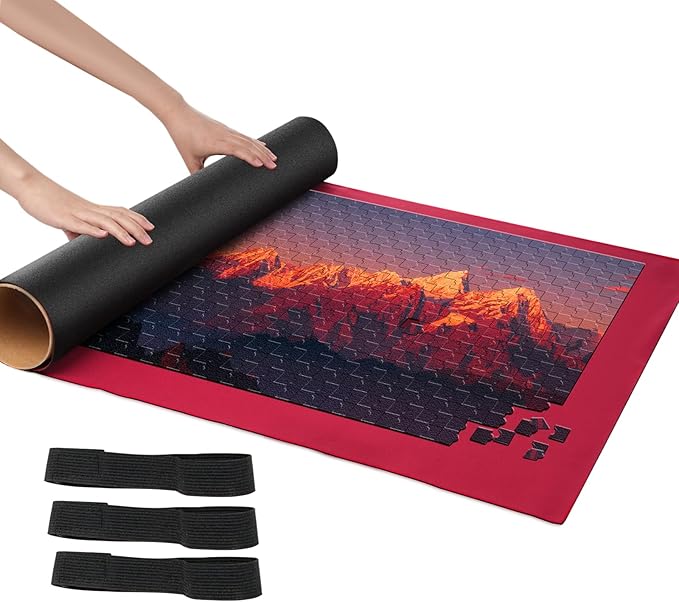 Amazon.com: Puzzle Mat Roll Up for Jigsaw Up to 1500 Pieces, BATTIPAW ...