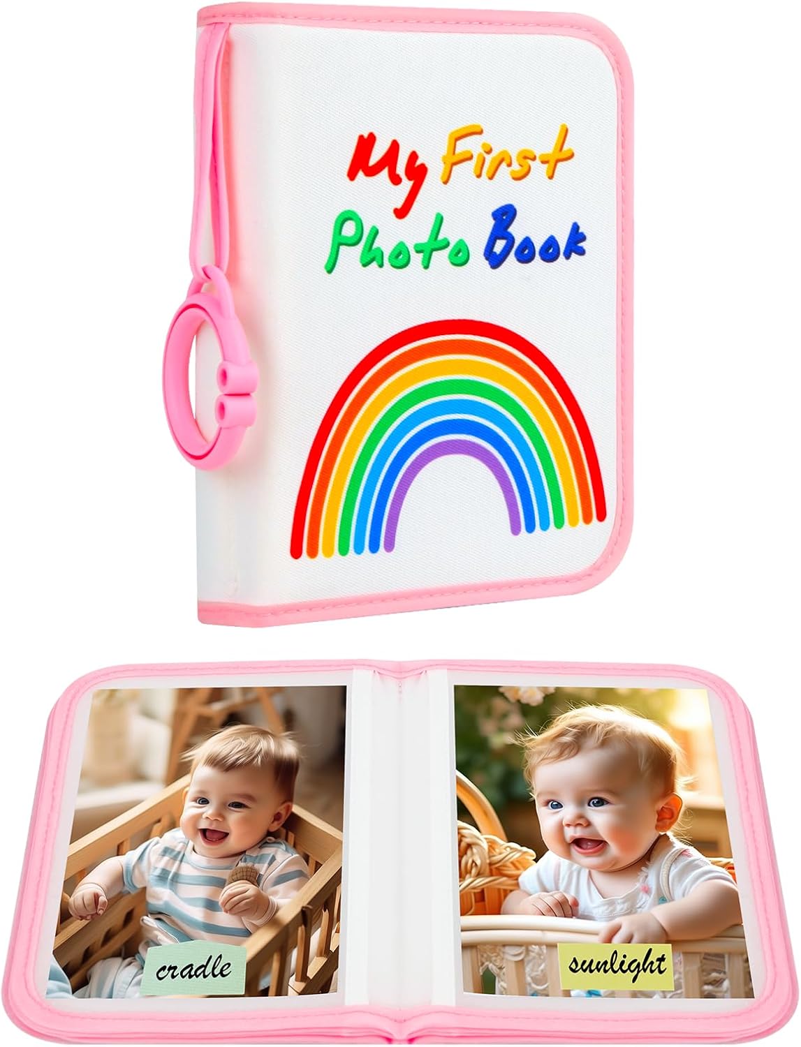 Amazon.com: Baby's My First Photo Album for Baby Holds 21 4x6 Photos ...