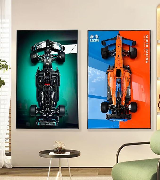 iCUANUTY Display Wallboard for Lego Technic Mercedes-AMG F1 W14 E Race ...