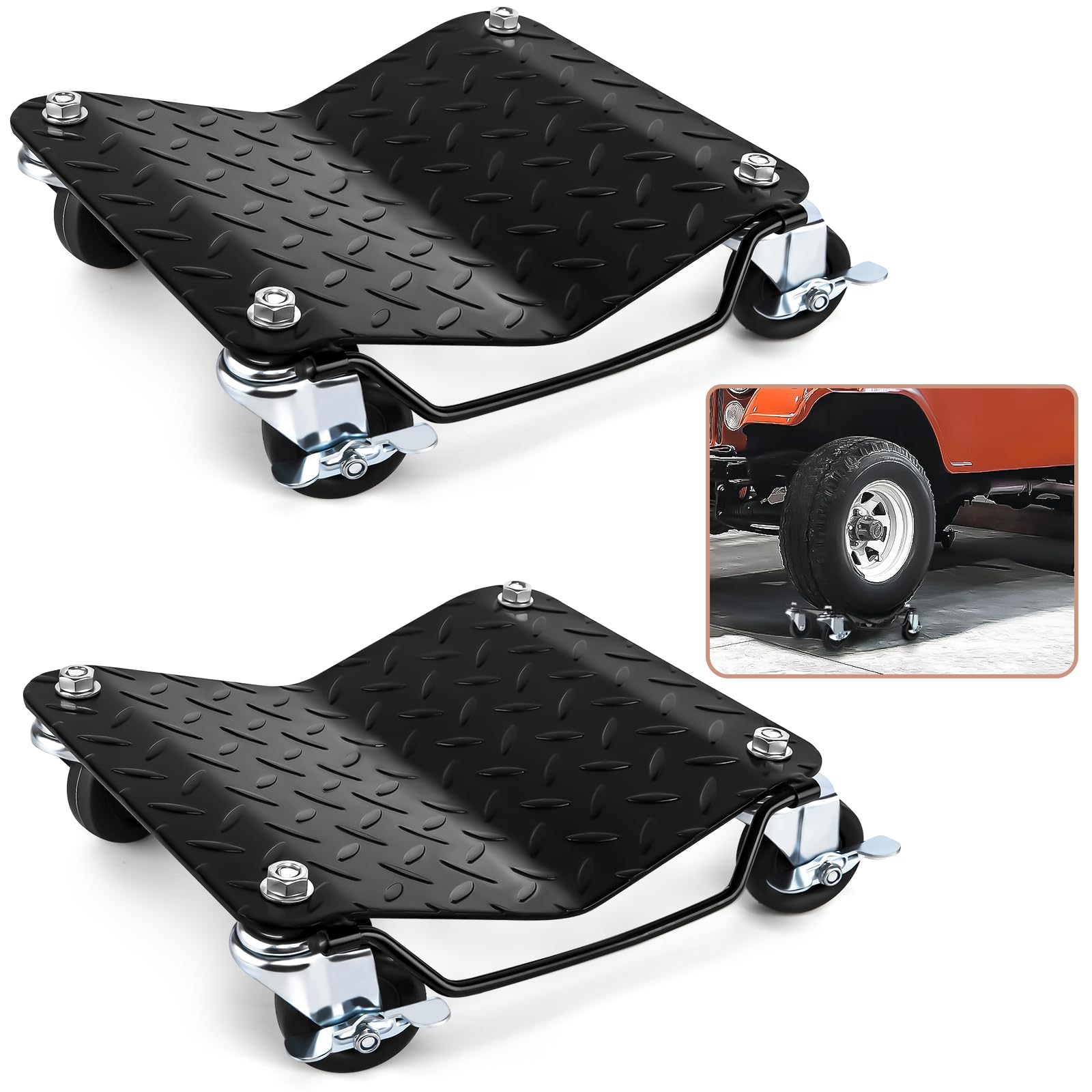 Amazon.com: 𝐂𝐚𝐫 𝐃𝐨𝐥𝐥𝐲 𝐂𝐚𝐫 𝐖𝐡𝐞𝐞𝐥 𝐃𝐨𝐥𝐥𝐲 3000 lbs Moving Vehicle Dolly ...