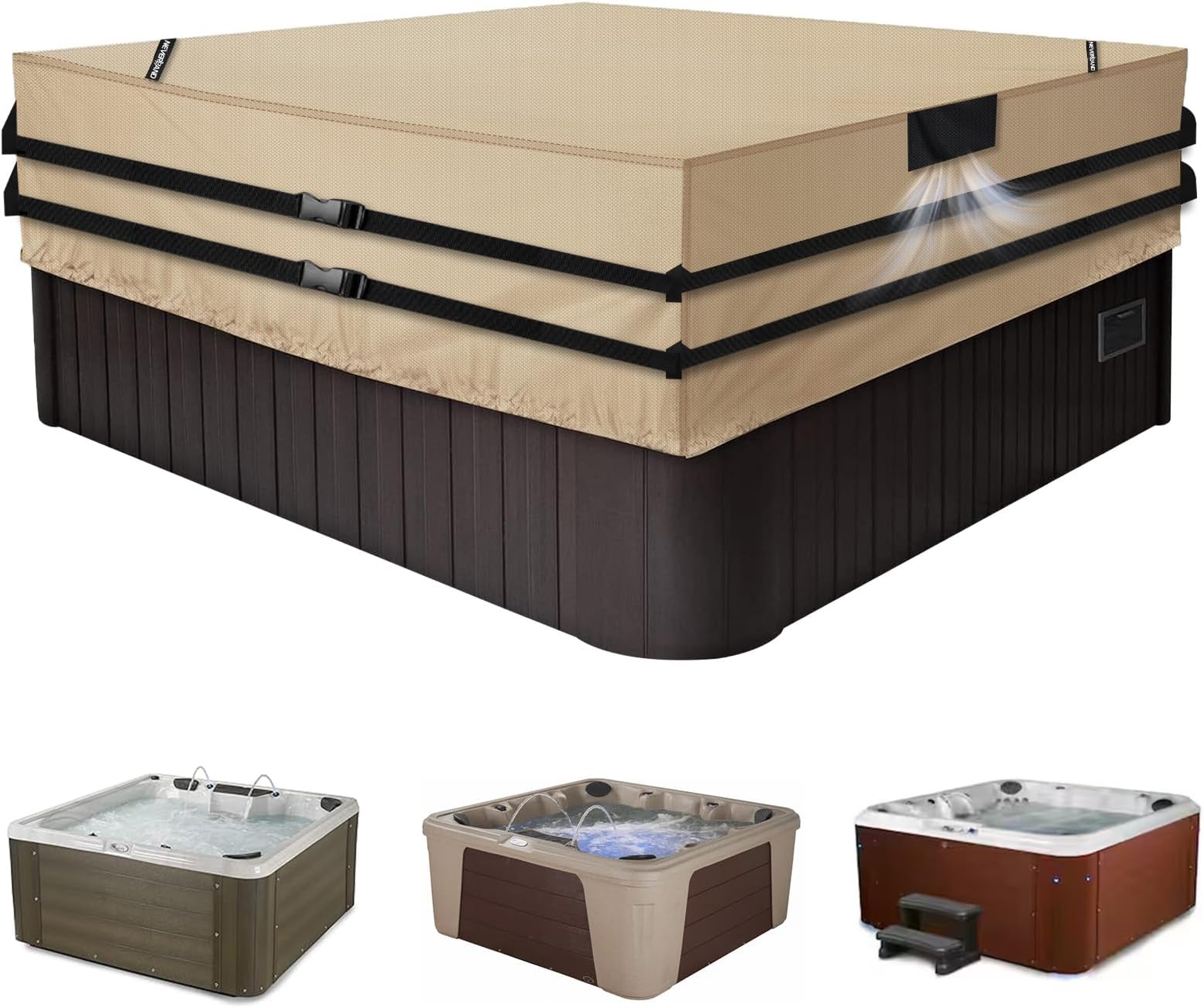 Amazon.com : MySpaCover Custom-Made, Durable Hot tub, Spa Cover ...