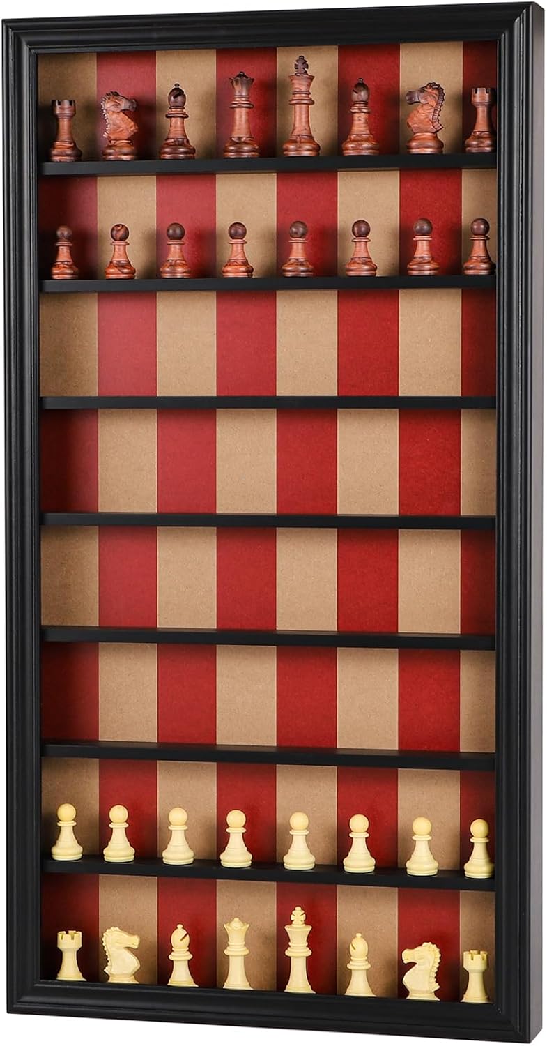 Amazon.com: Grhonior Wall Mount Chess Board Game Wooden Giant Chess ...