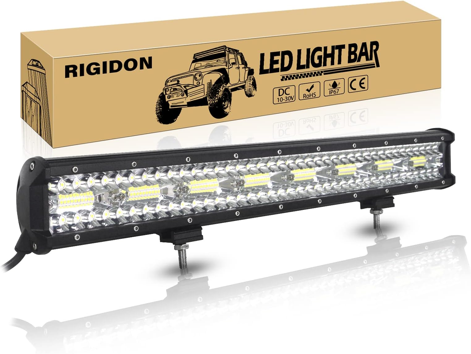 Amazon.com: LED Light Bar TERRAIN VISION 20 Inch 420W Triple Row Flood ...