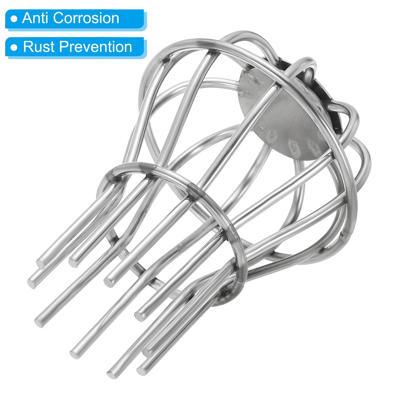 PATIKIL Gutter Guard, 304 Stainless Steel Down Pipe Strainer, Anti ...