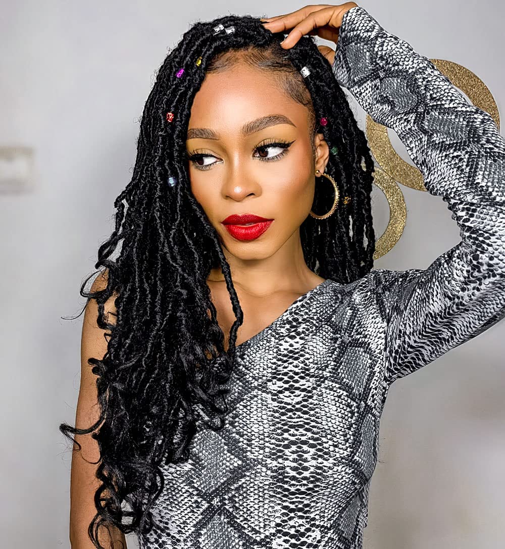 Amazon.com : Niseyo Wild Locs 18 Inch Distressed New Faux Locs with ...