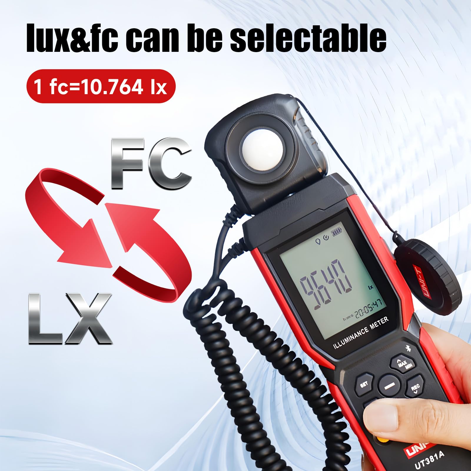 Snapklik.com : UNI-T UT381A Handheld Digital Illuminometer Integrated ...