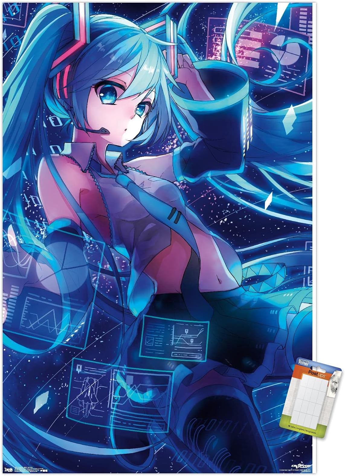 Trends International Hatsune Miku Screens Wall Poster 22 375 X ...