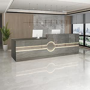 Amazon.com: Modern Reception Desk,Commercial Receptionist Reception ...