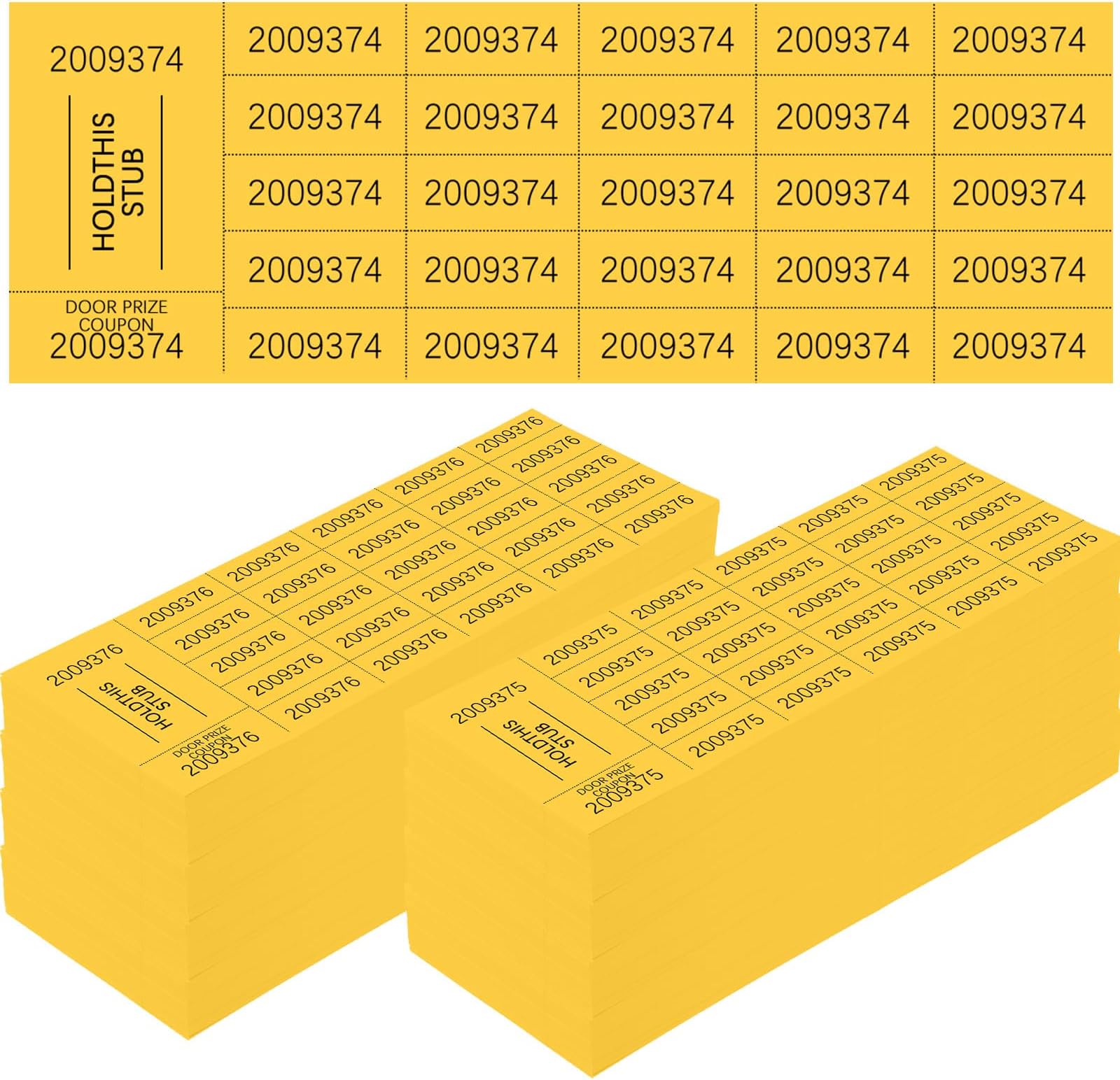 Amazon.com : Kosiz 1000 Sheets 25 Bid Raffle Ticket Sheets Chinese ...