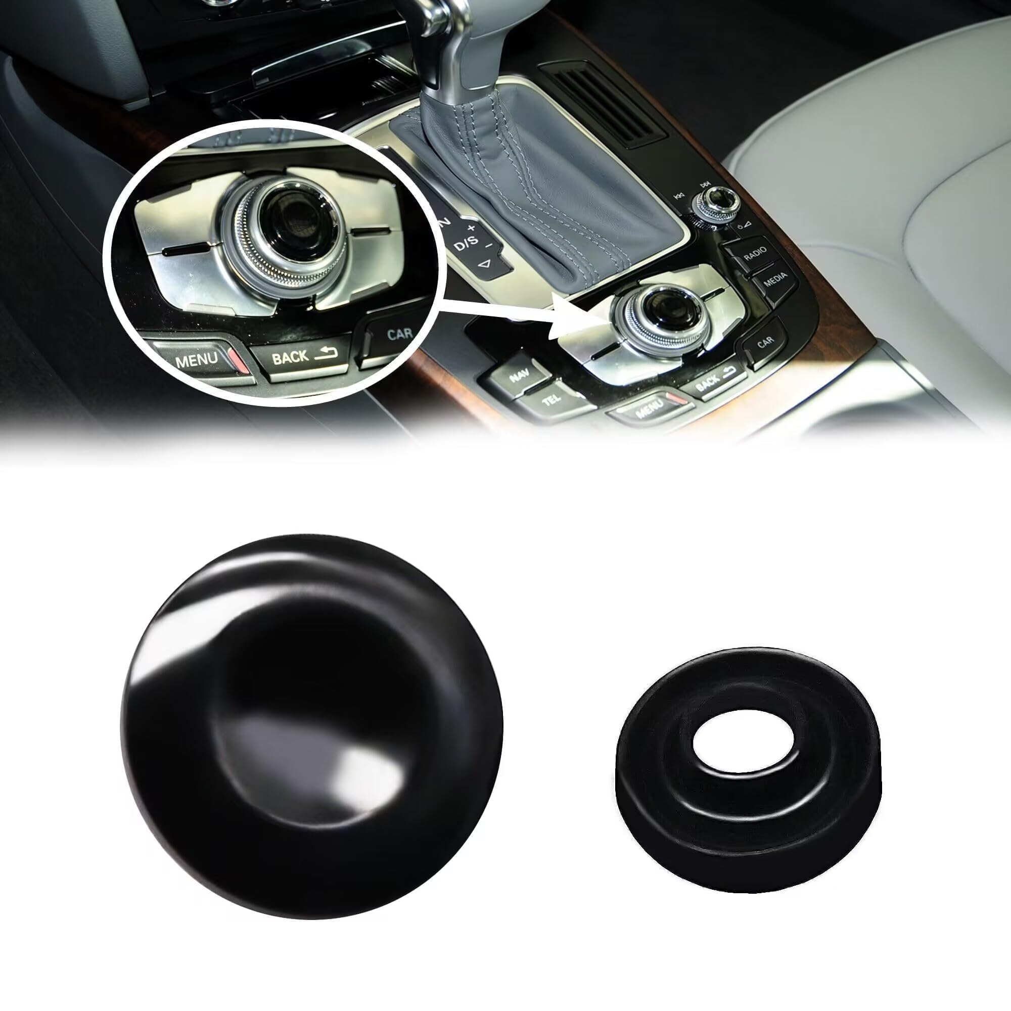 Amazon.com: Navigation Button Joystick Console Center Button Cover MMI ...