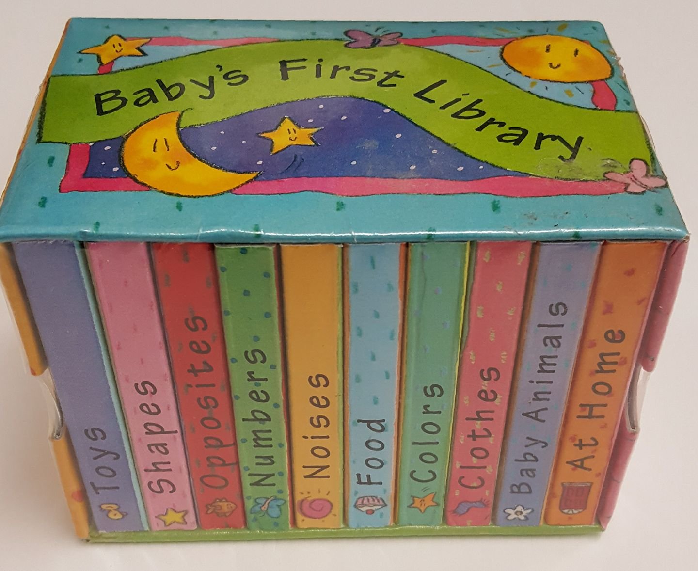 Baby's First Library 10 Book Set (Food, At Home, Colors, Baby Animals ...