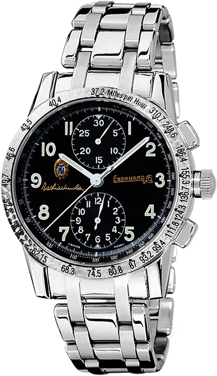 Eberhard & Co Men's Watch Tazio Nuvolari Gold Car Collection Chronograph Analogue Automatic ...