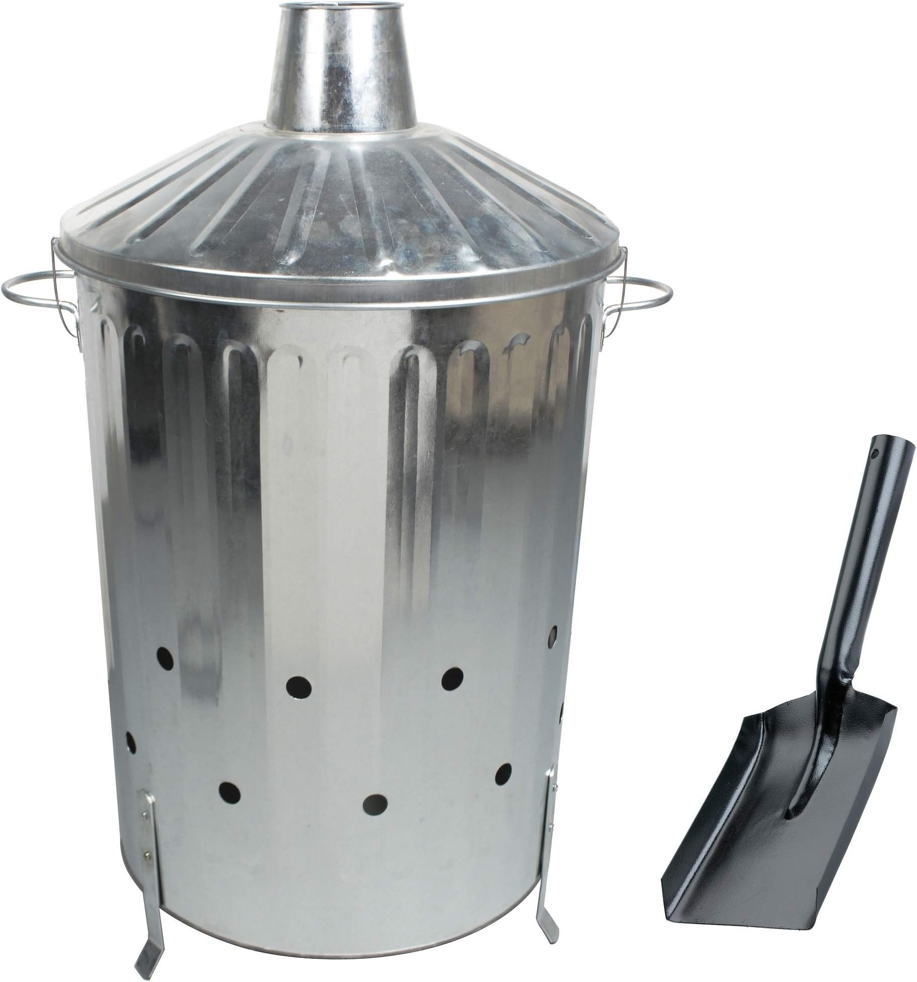 CrazyGadget® 90 Litre 90L Extra Large Galvanised Metal Incinerator ...