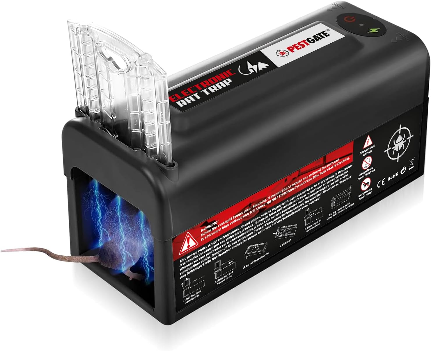 Amazon.com : Rat Zapper Classic RZC001-4 Indoor Electronic Mouse and ...