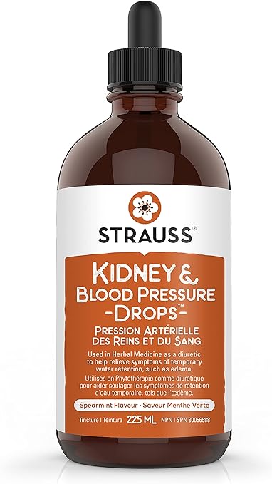 Strauss Naturals Kidney & Blood Pressure Drops – Naturally Sourced ...