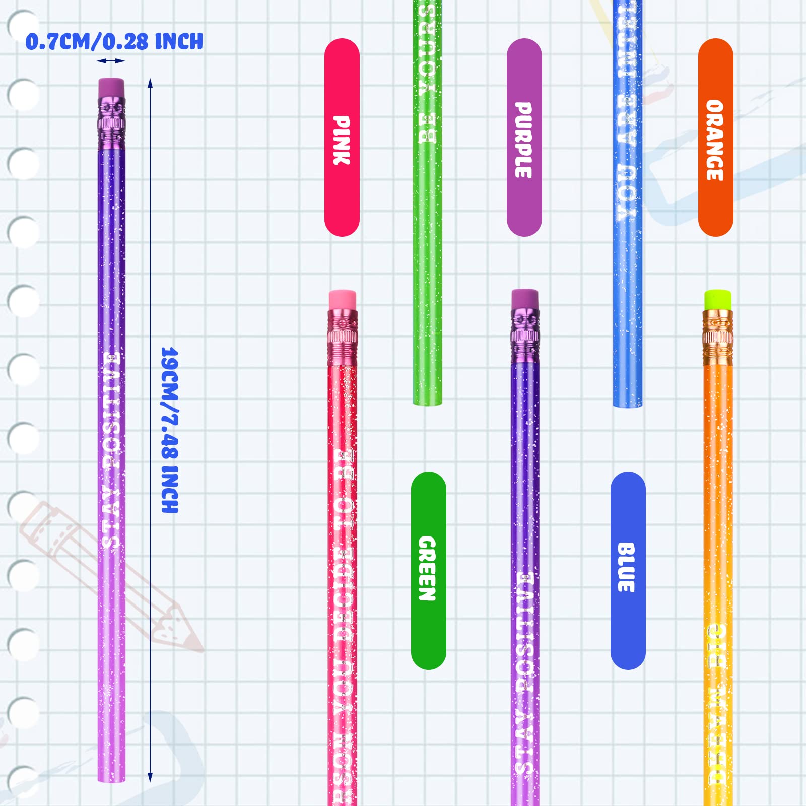 Snapklik.com : Gersoniel 40 Pcs Mood Color Changing Pencils
