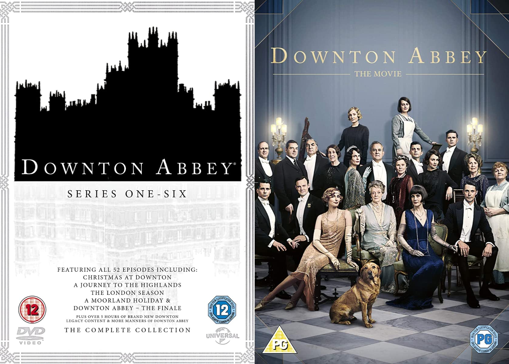 Buy Downton Abbey Complete Collection & The Movie DVD - Downton Abbey 1 ...