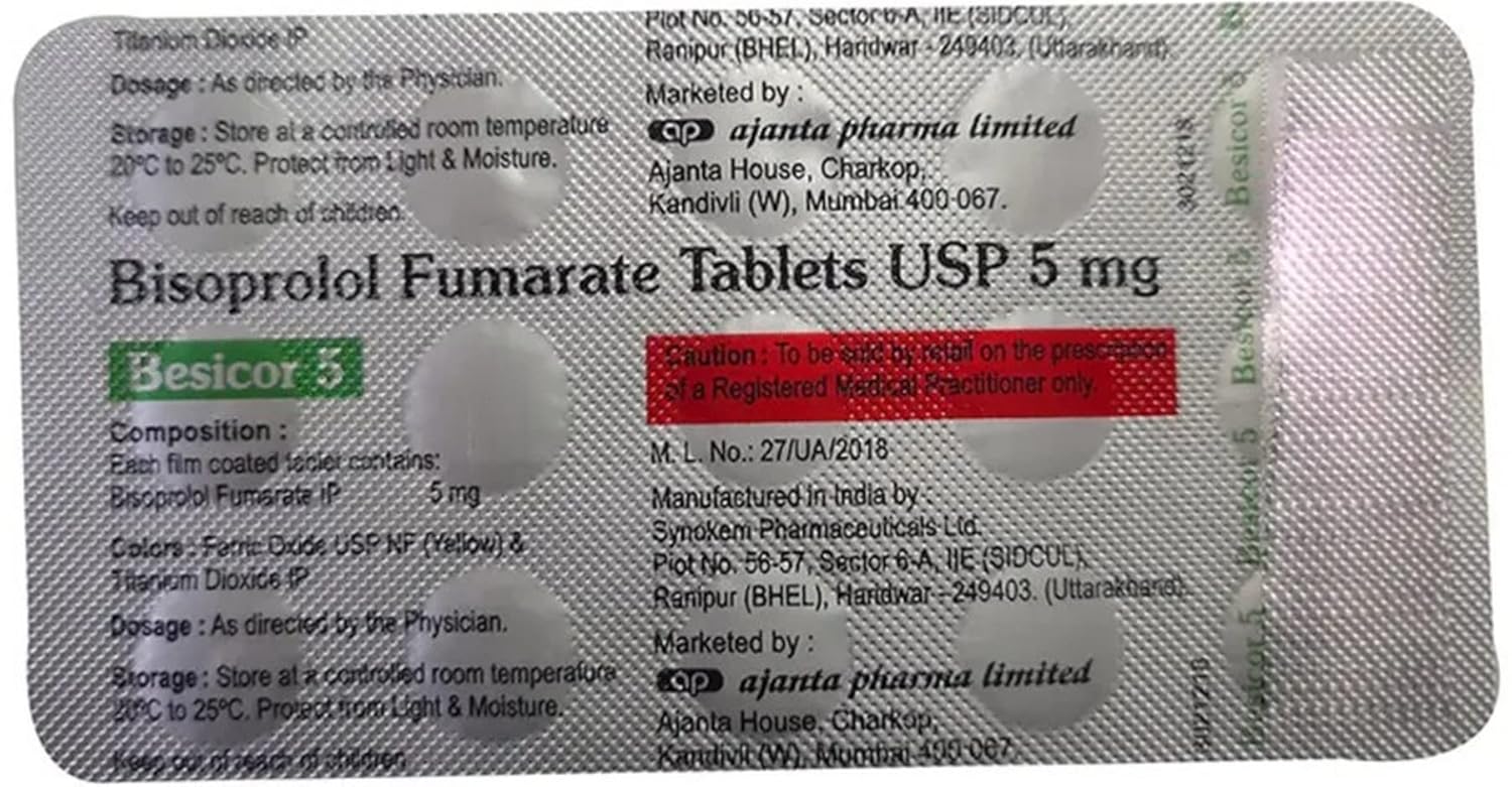 BESICOR 5MG - Strip of 15 Tablets : Amazon.in: Health & Personal Care