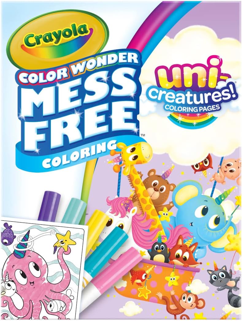 Crayola Color Wonder Unicreatures, Mess Free Coloring Pages & Markers ...