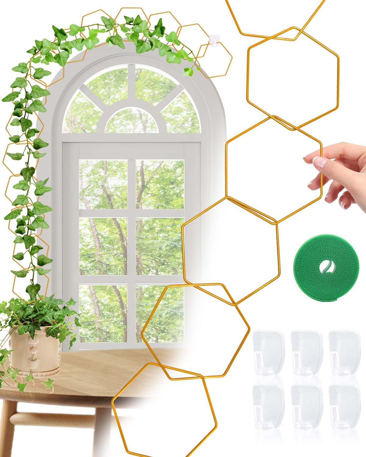 Amazon.com : 20 Pcs Chain Trellis for Climbing Plants Chain Trellis ...