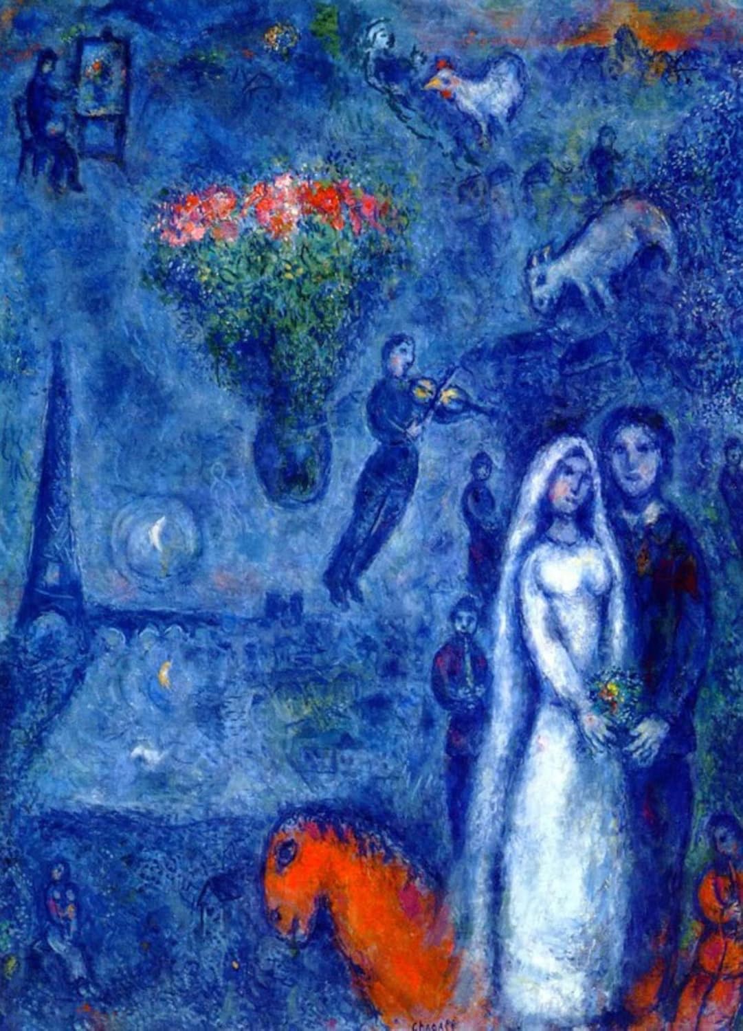 Amazon.com: Home Comforts Marc - Chagall - Artist - And - His - Bride ...