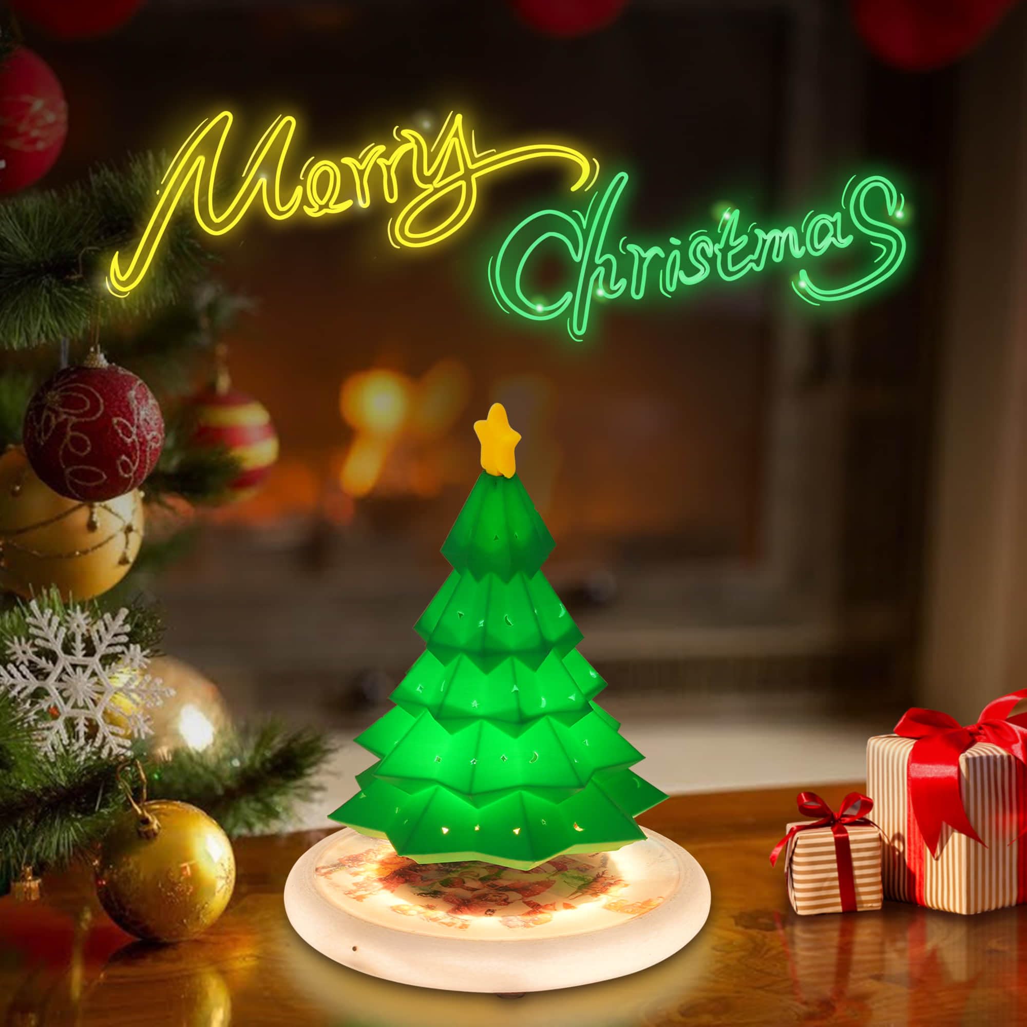 Futuristic Trees With Lights