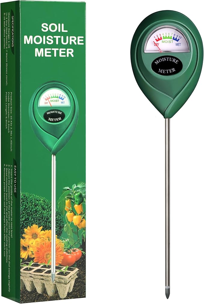 Amazon.com: iPower Soil Moisture Meter, Plant Water Monitor Hygrometer ...