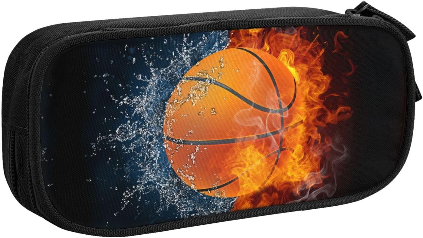 Amazon.com: Boys Kids Pencil Box with Basketball, Sports Pencil Case ...