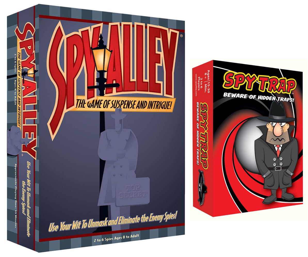 Amazon.com: Spy Alley Board Game Bundled with Spy Trap Card Game ...