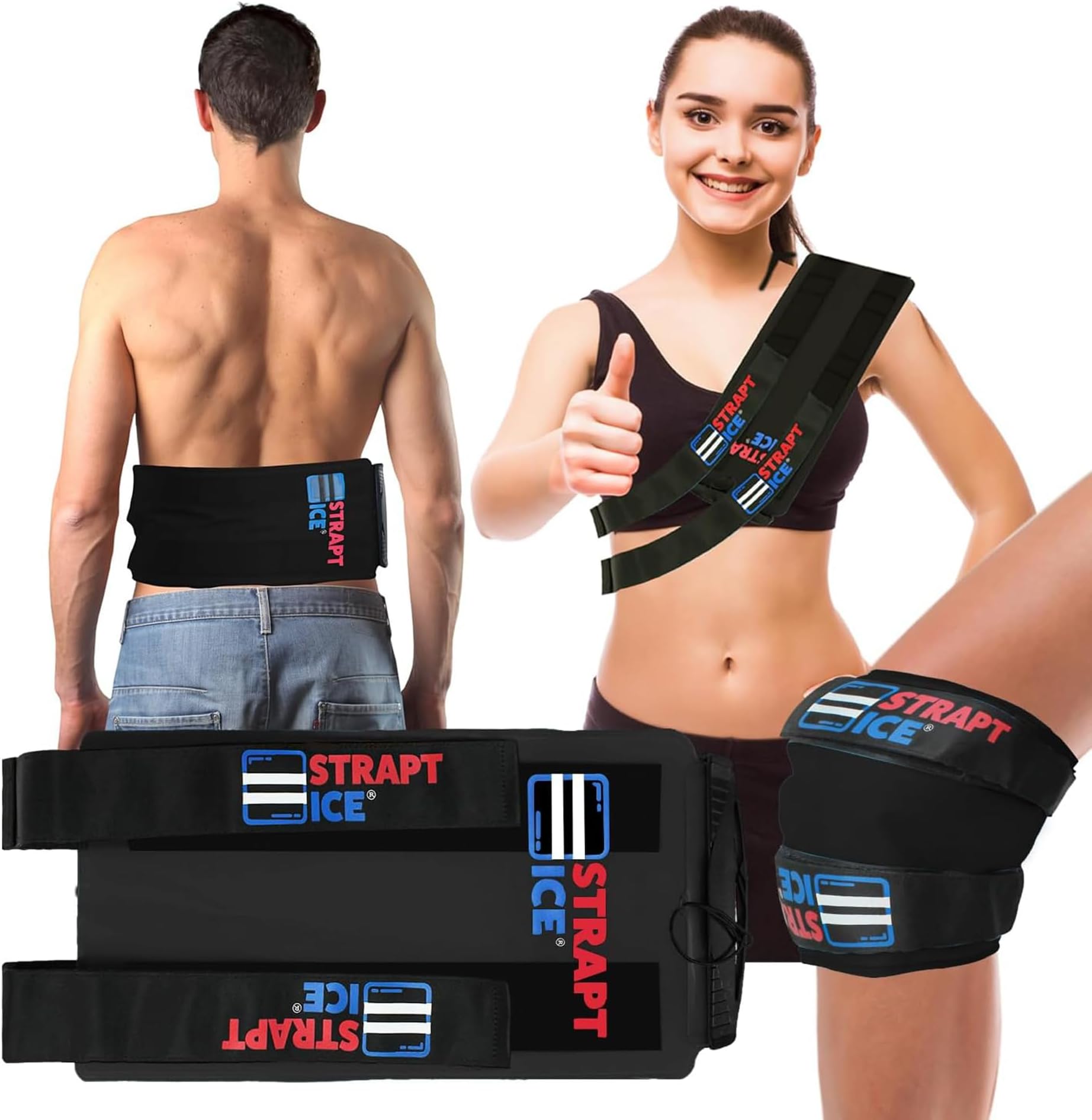 Amazon.com: Fillable, Reusable & Wearable Ice Pack with Straps ...