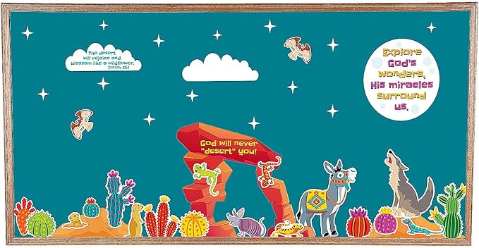 Amazon.com : Southwest VBS Bulletin Board Set | Multicolored Prints | 1 ...